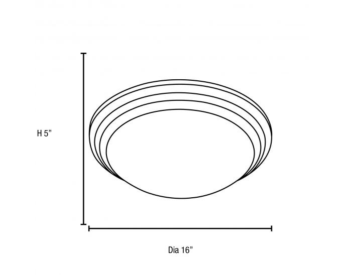 Strata Flush Mount - 20652LEDD - modlar.com