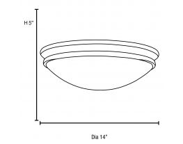 Atom Flush Mount - 20726LEDD - modlar.com