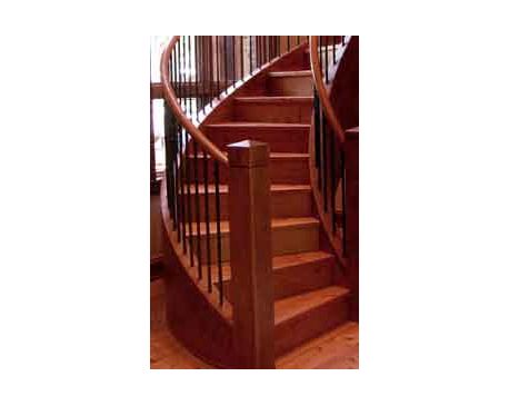 Curved Wood Stairs - modlar.com