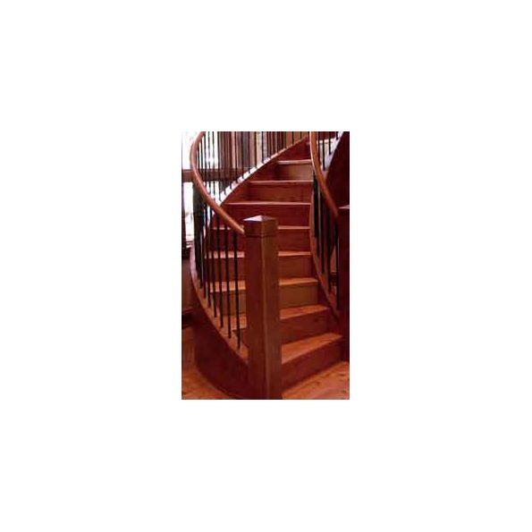 Curved Wood Stairs - modlar.com