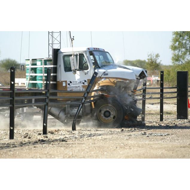 Stalwart® Post & RailAnti-Ram Crash Barrier - modlar.com
