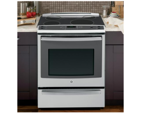 GE Profile™ Series 30" Slide-In Induction and Convection Range with ...
