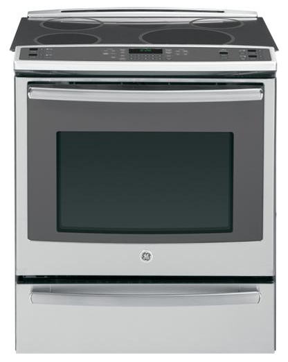 GE Profile™ Series 30" Slide-In Induction and Convection Range with ...