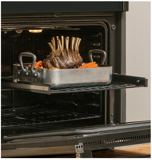 GE Profile™ Series 30" Slide-In Induction and Convection Range with ...