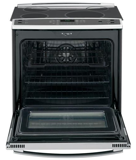 GE Profile™ Series 30" Slide-In Induction and Convection Range with ...