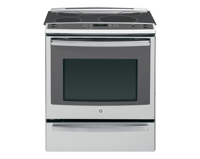 GE Profile™ Series 30" Slide-In Induction and Convection Range with ...