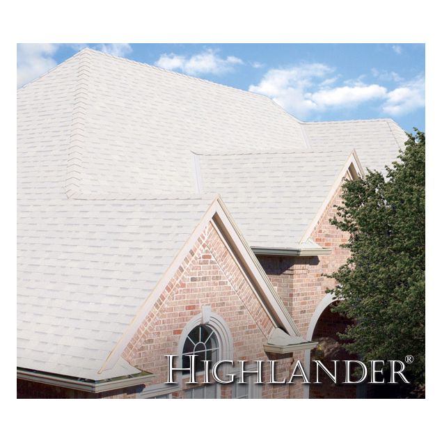 Highlander® Roofs "Dove White" - Solar Reflective Shingles - modlar.com