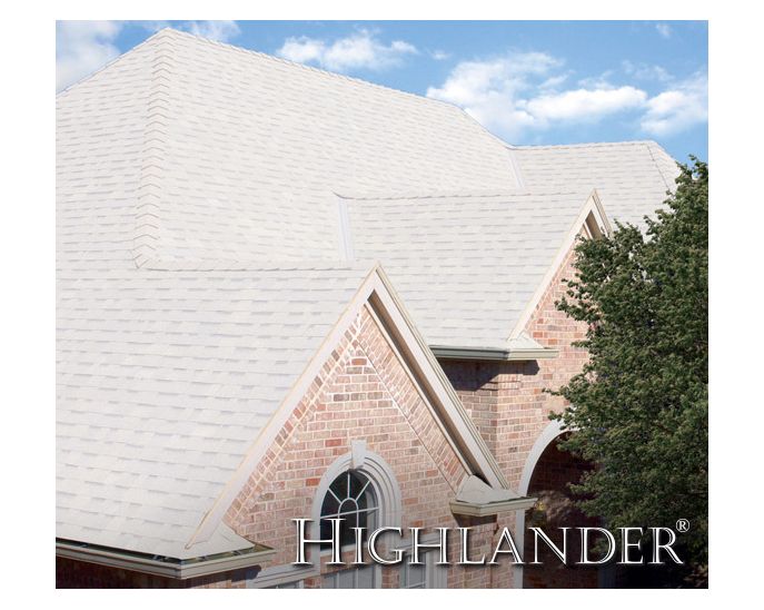 Highlander® Roofs "Dove White" - Solar Reflective Shingles - modlar.com