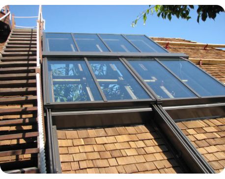 Single Panel Retractable Skylights - modlar.com
