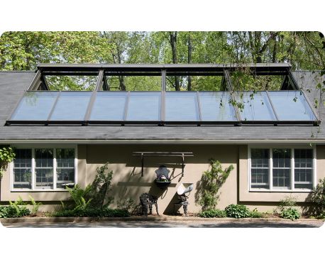 Single Panel Retractable Skylights - modlar.com