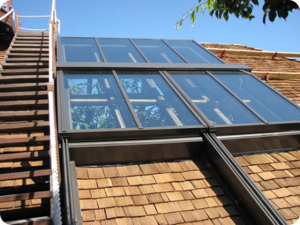 Single Panel Retractable Skylights - modlar.com