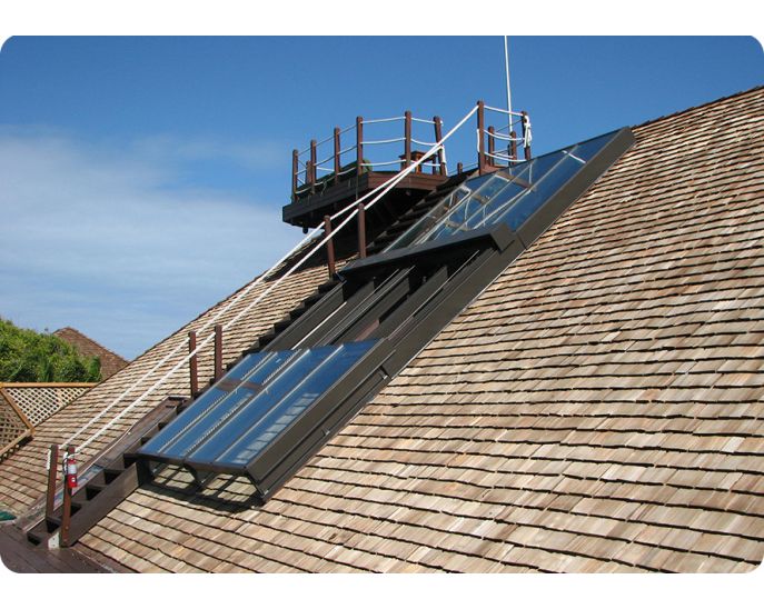 Single Panel Retractable Skylights - modlar.com