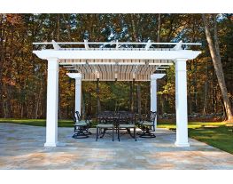 Trex Pergola with ShadeTree Canopy - modlar.com