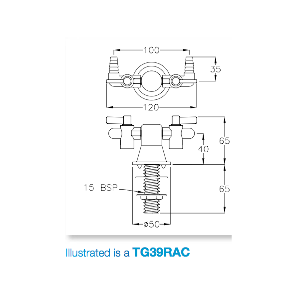 Lab 2-Way Straight and Right Angle Gas Turret by Galvin Engineering ...