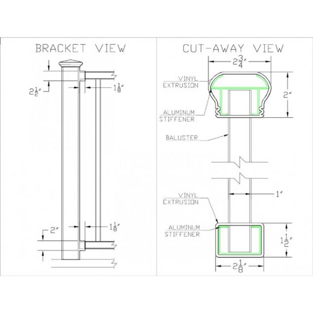 73018001 Titan Pro Railing - modlar.com