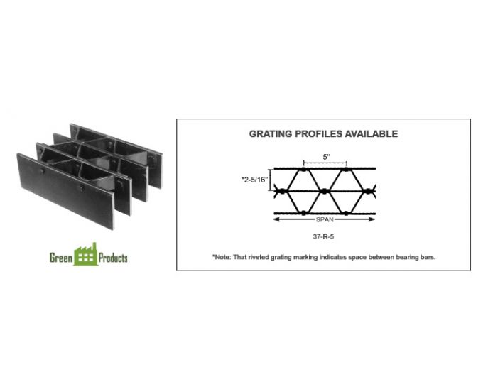 Heavy Duty Steel Riveted Grating - R Series - modlar.com