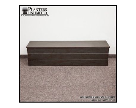Madera Fiberglass Bench with Storage Option - modlar.com