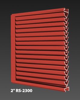 2" Storm Resistant Fixed Horizontal Louver RS-2300 - modlar.com