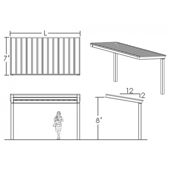 Covered Cantilevered Walkway - modlar.com