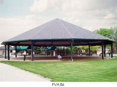 Twelve Sided Hip Roof Pavilion - modlar.com
